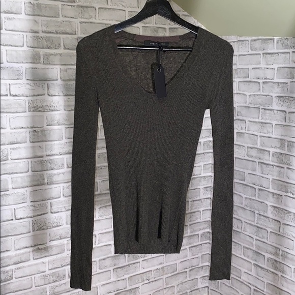 rag & bone | Tops | Nwt Rag Bone Libby V Neck Ribbed Long Sleeve | Poshmark